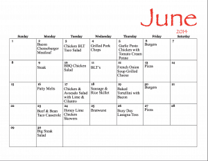 June Menu Plan | Coffee With Us 3