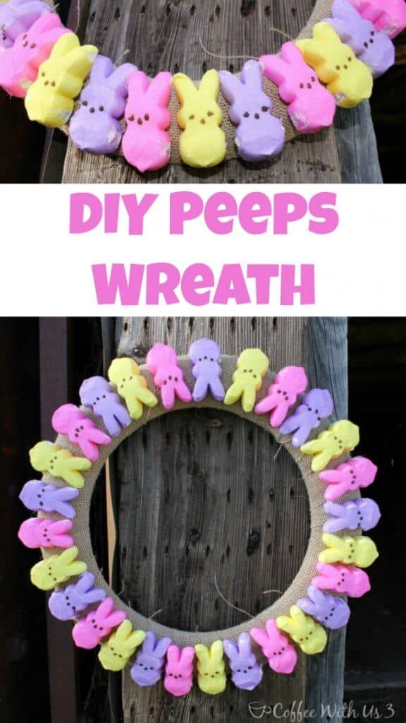DIY Peeps Wreath | Coffee With Us 3